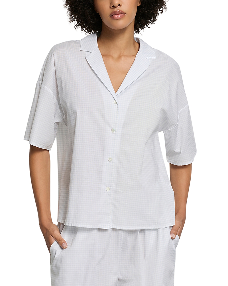 HANRO Sleep & Lounge Woven Button Front Shirt